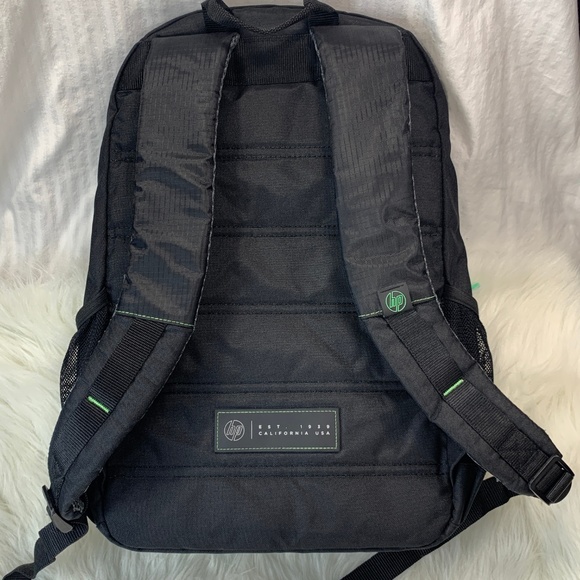 HP | Bags | Hp 56 Active Laptop Backpack Black Green Bag | Poshmark